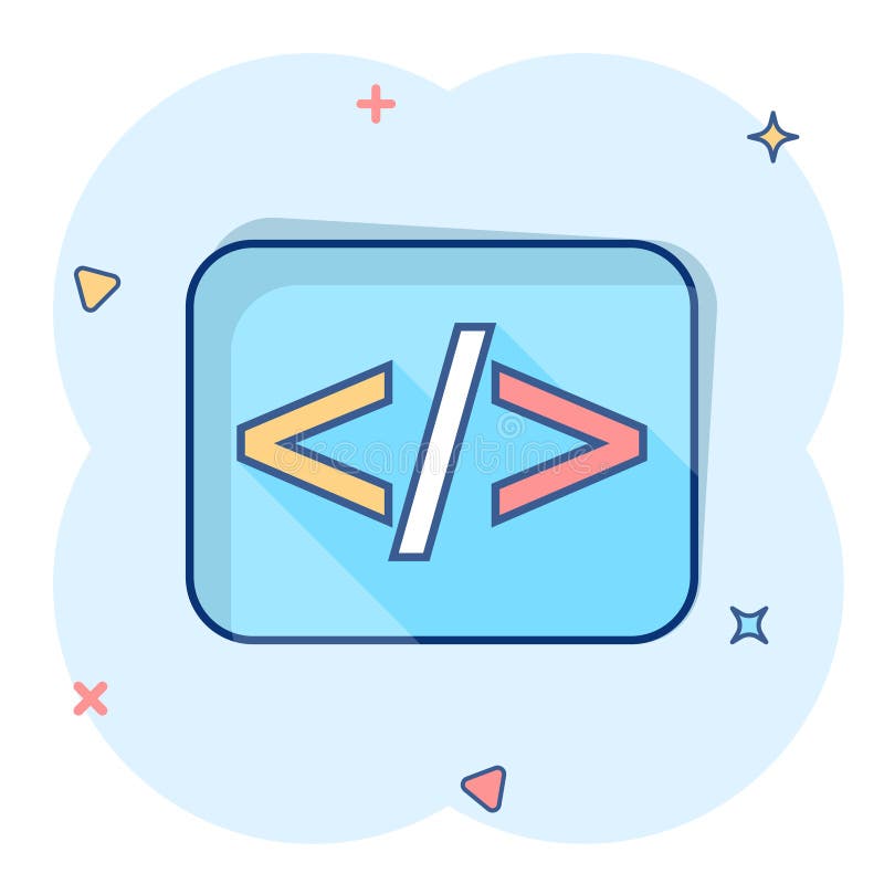 Vector Cartoon Open Source Icon in Comic Style. Api Programming Concept ...