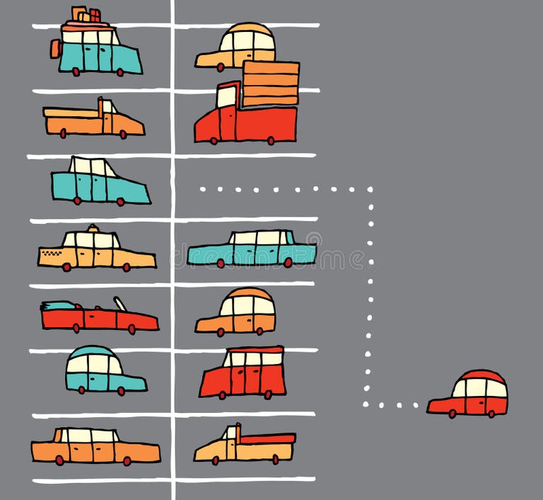 Cartoon Parking Lot Stock Illustrations – 1,637 Cartoon Parking Lot ...