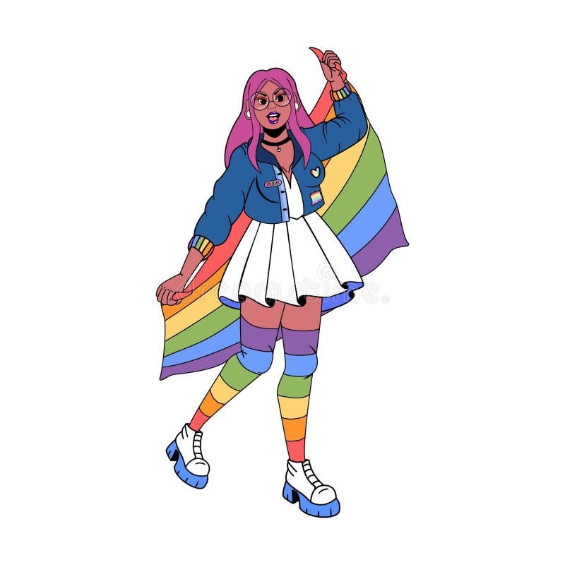 Vector Cartoon Pride Character Isolated Illustration Stock Vector ...