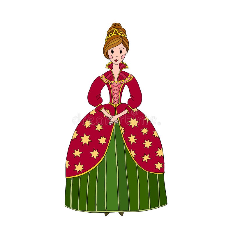 Queen Standing stock illustration. Illustration of daughter - 9860651