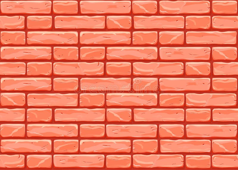 Vector Cartoon Red Bricks Pattern for Tiling Fill Stock Vector ...