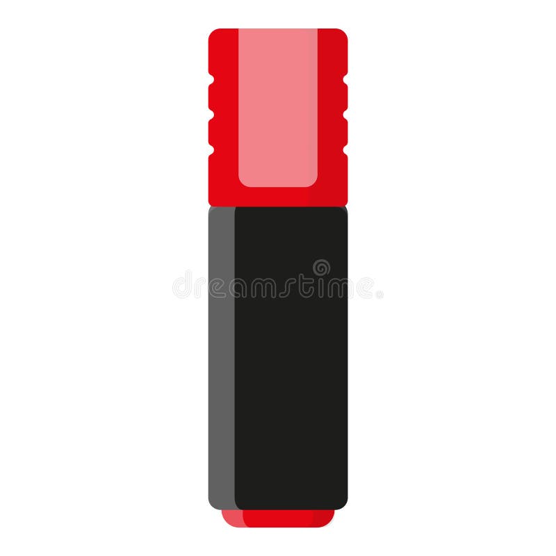 Vector Cartoon Red Colored Highlighter Marker Stock Vector ...