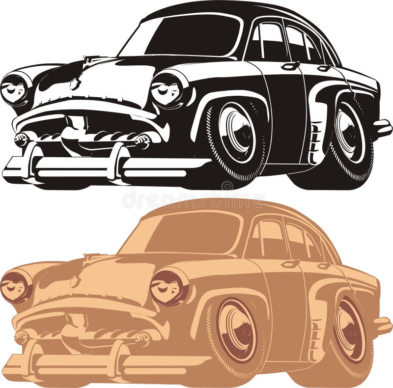 Racing Vintage Car Cartoon Stock Illustrations – 1,384 Racing Vintage ...