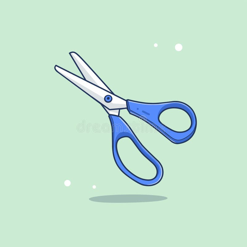 Vector cartoon scissors stock vector. Illustration of hand - 226265588