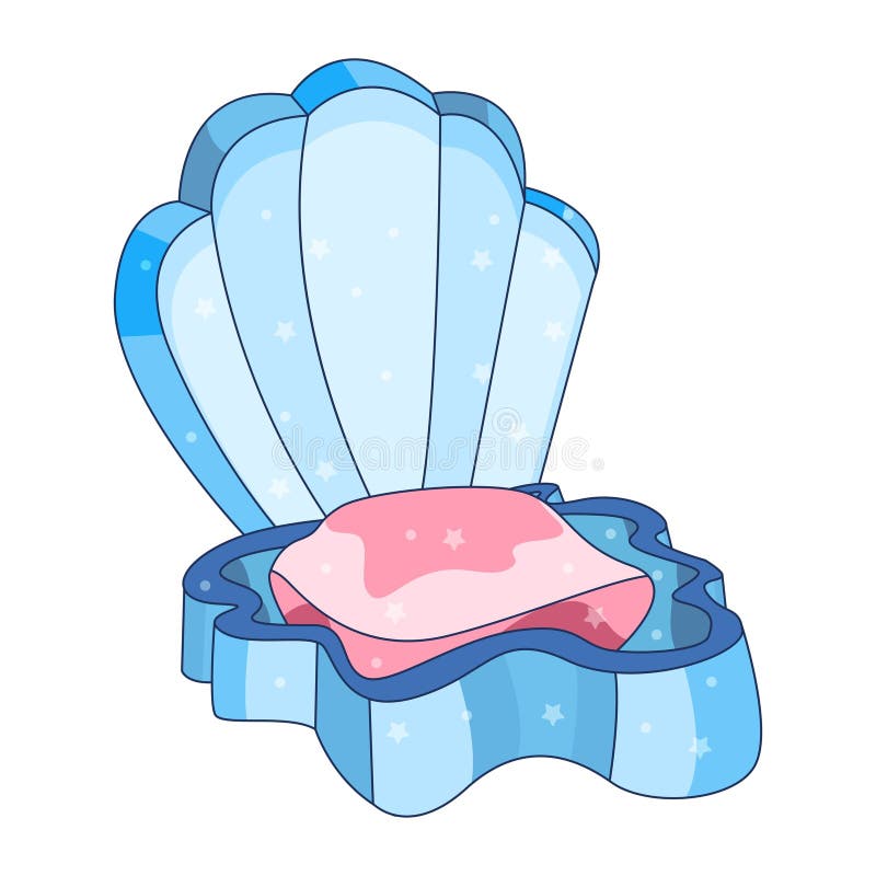 Vector Cartoon Sea Shell Character Isolated Illustration Stock Vector ...