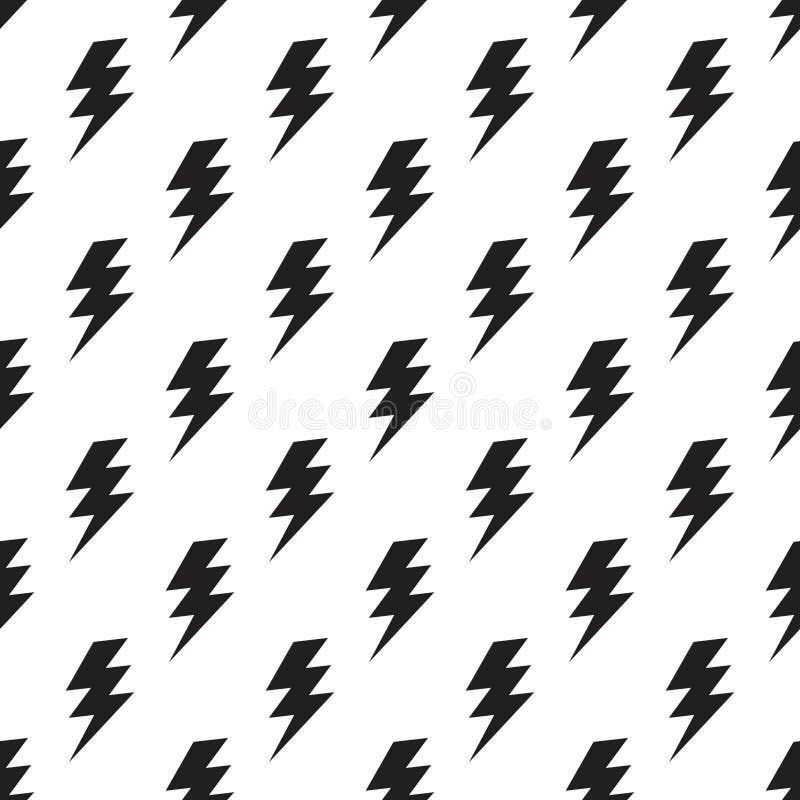 Vector Cartoon Seamless Pattern with Flash Lightning Print. Abstract ...