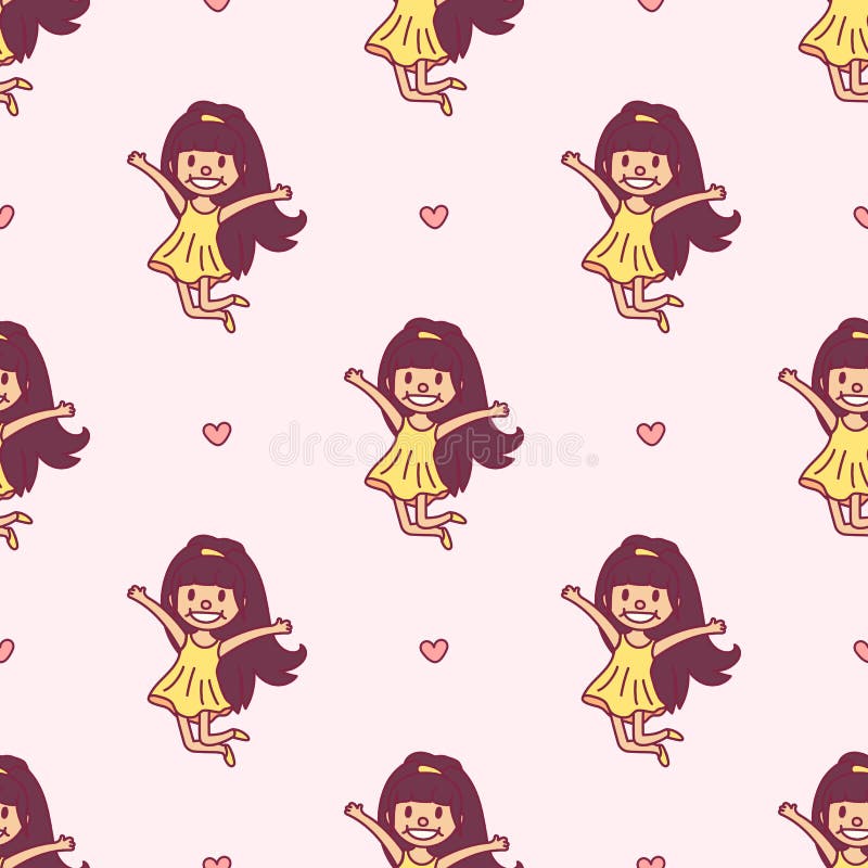 Vector Cartoon Seamless Pattern Stock Vector - Illustration of childish ...
