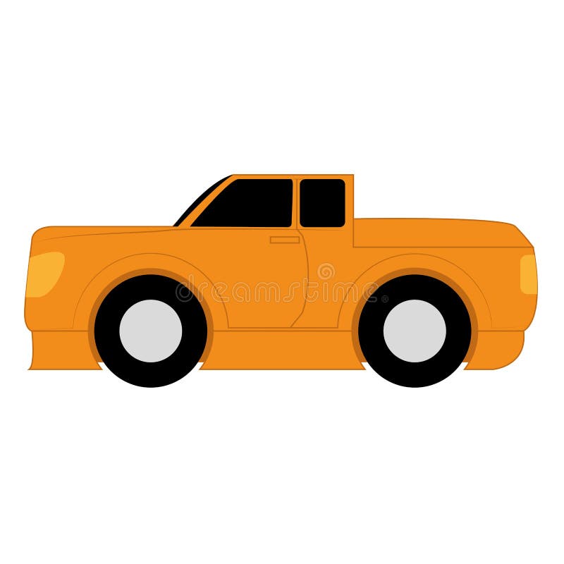 Vector Cartoon Simple Car on White Background Stock Vector ...
