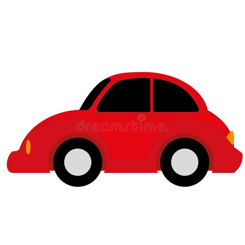 Vector Cartoon Simple Car stock vector. Illustration of small - 39043907