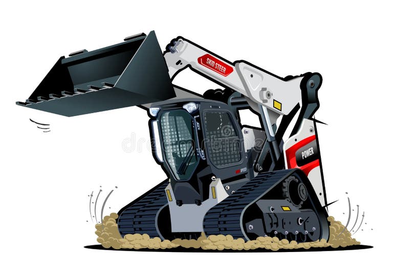 Cartoon Skid Steer Stock Illustrations – 379 Cartoon Skid Steer Stock ...