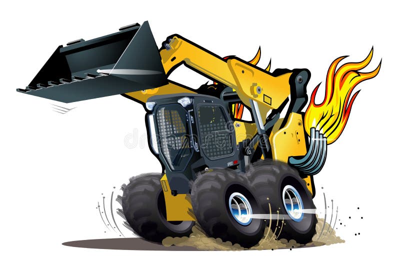 Skid Steer Cartoon Stock Illustrations – 373 Skid Steer Cartoon Stock ...
