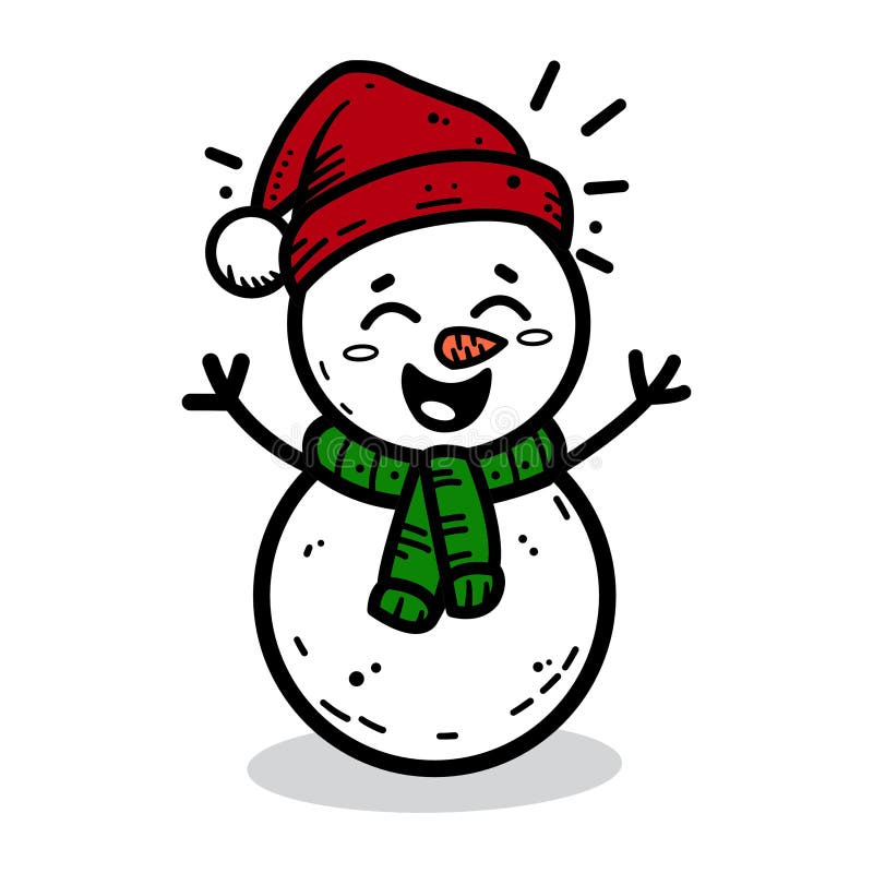 Christmas Santa Claus Character Cartoon Isolated on Green and White ...