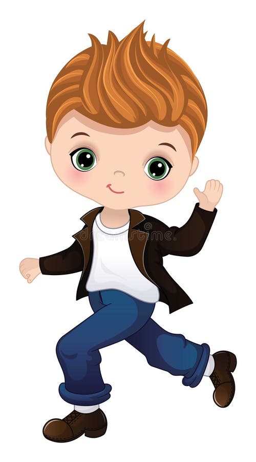 Vector Cartoon Sock Hop Fifties Dancing Boy Stock Illustration ...