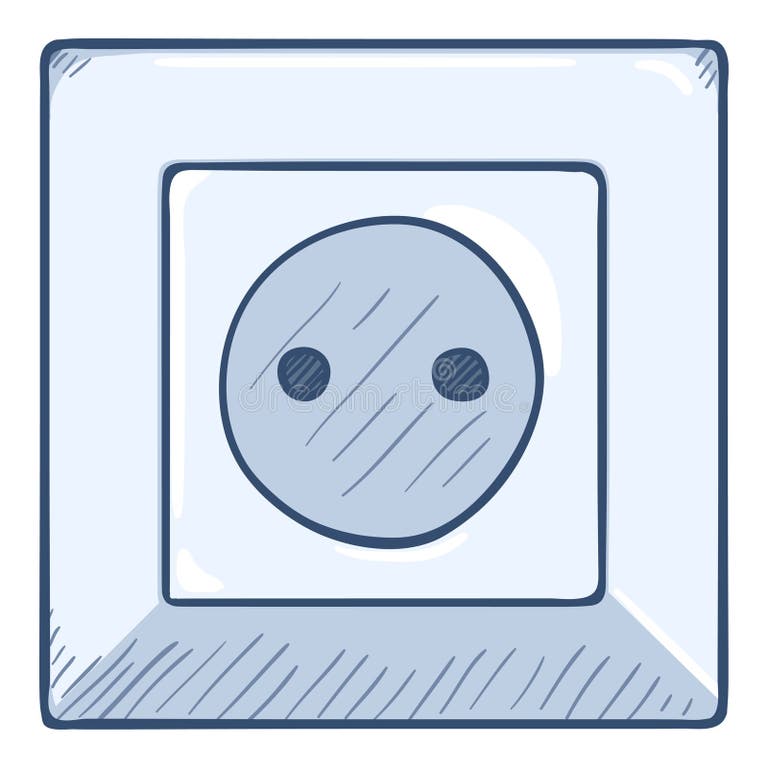 Vector Cartoon Socket Illustration Stock Vector - Illustration of house ...