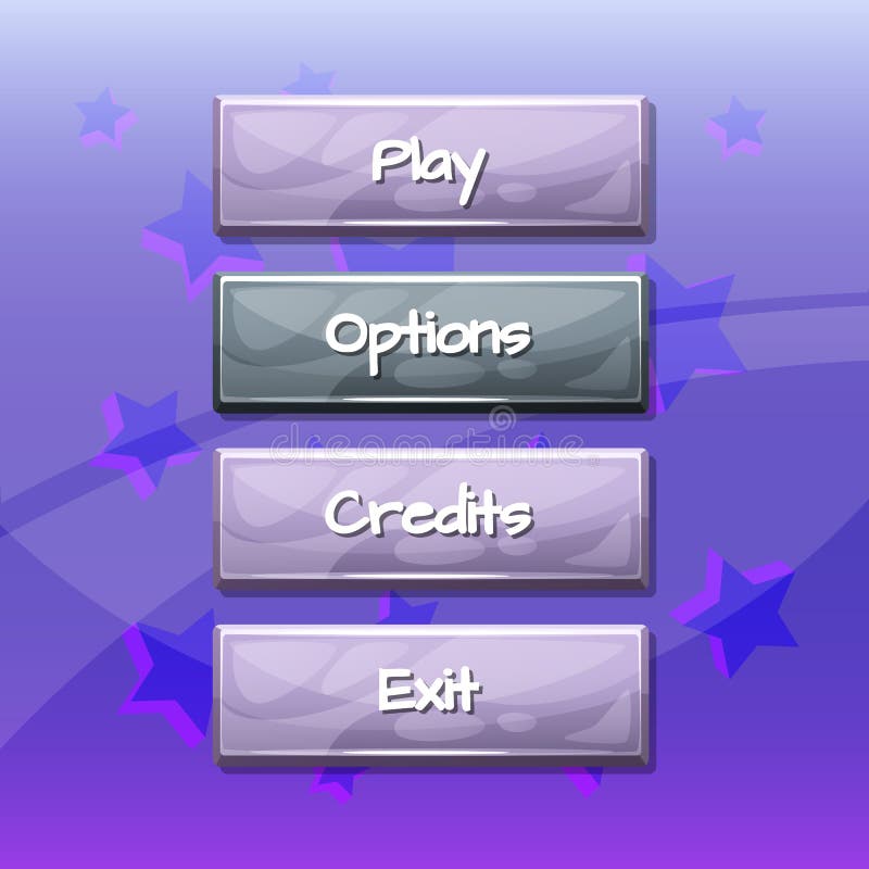 Vector Cartoon Style Wavy Enabled and Disabled Buttons Stock Vector ...