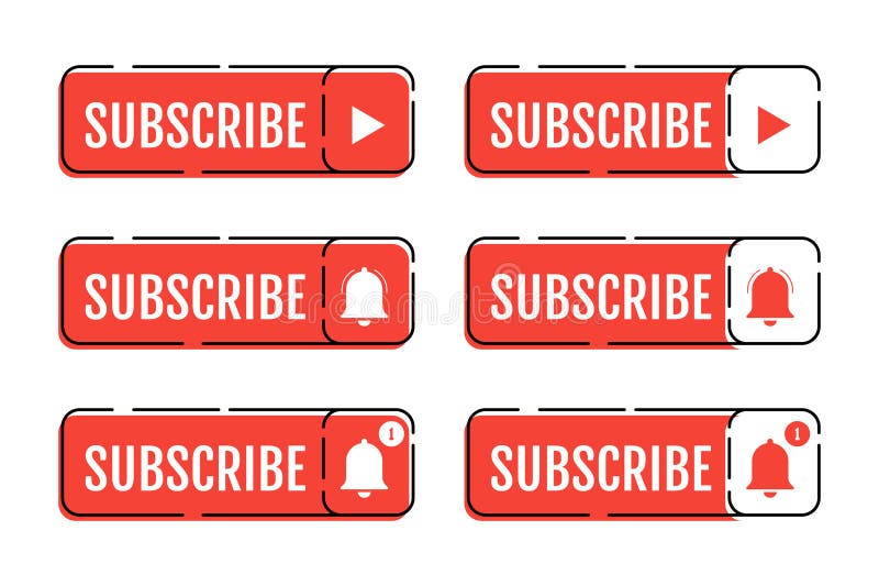 Cartoon Subscribe Button Stock Illustrations – 861 Cartoon Subscribe ...