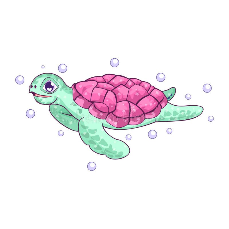 Vector Cartoon Tortoise Character Isolated Illustration Stock Vector ...