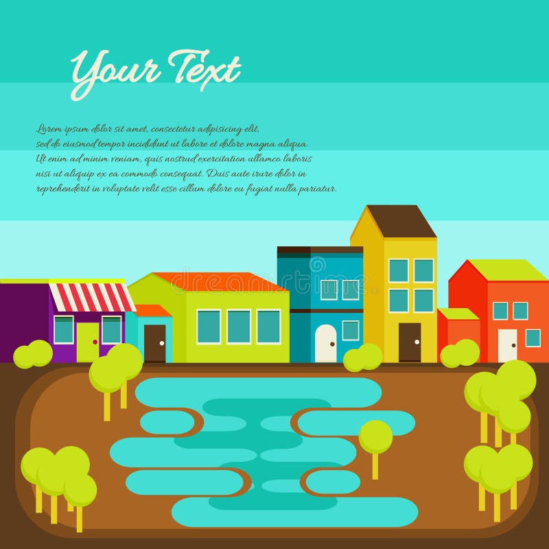 Abstract Vector of Colorful House or Real Estate Property Icons Stock ...