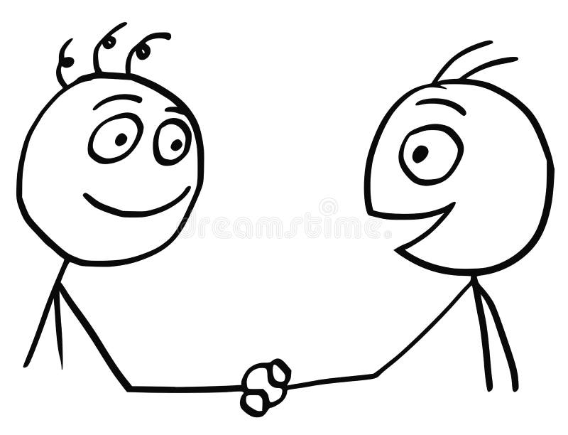 Stickman Shaking Stock Illustrations – 65 Stickman Shaking Stock ...