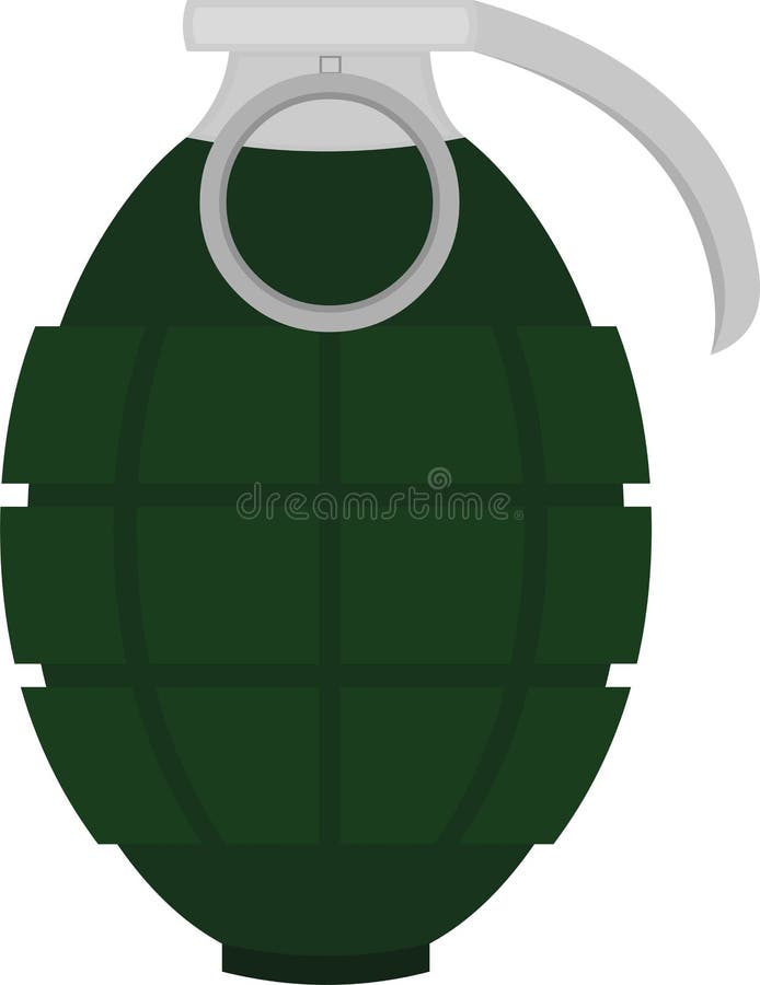 Vector cartoon war grenade stock vector. Illustration of bang - 255682440