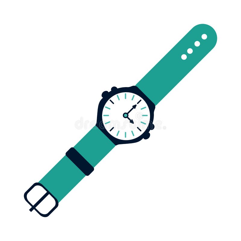 Cartoon Watch Icon Isolated on White Background Stock Illustration ...