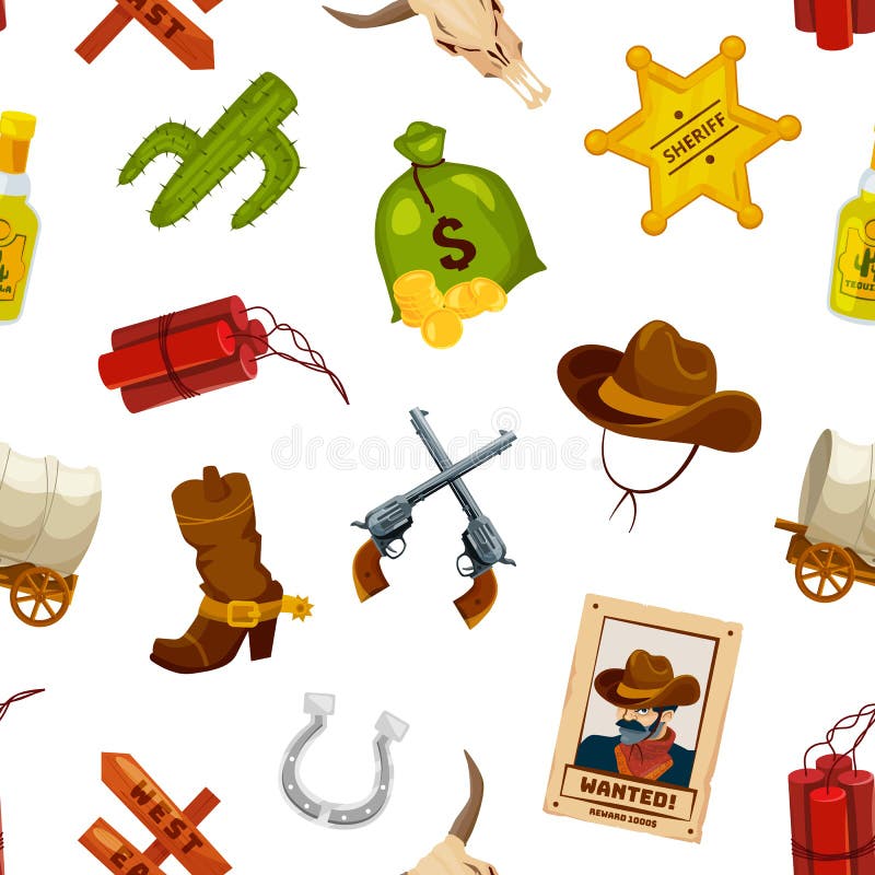 Wild West Pattern Stock Illustrations – 3,875 Wild West Pattern Stock ...