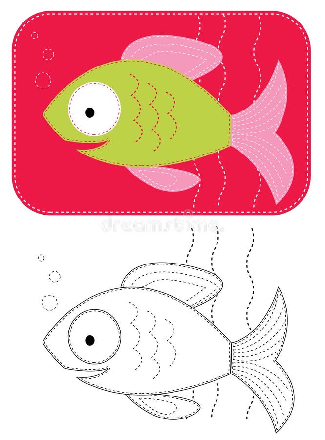 Vector cartoons fish. stock vector. Illustration of wildlife - 13375830