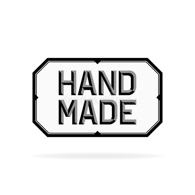 Vector Carved Style Frame with Caption Hand Made Stock Vector ...