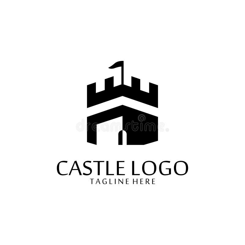 Vector Castle Logo Icon Template Stock Vector - Illustration of wall ...