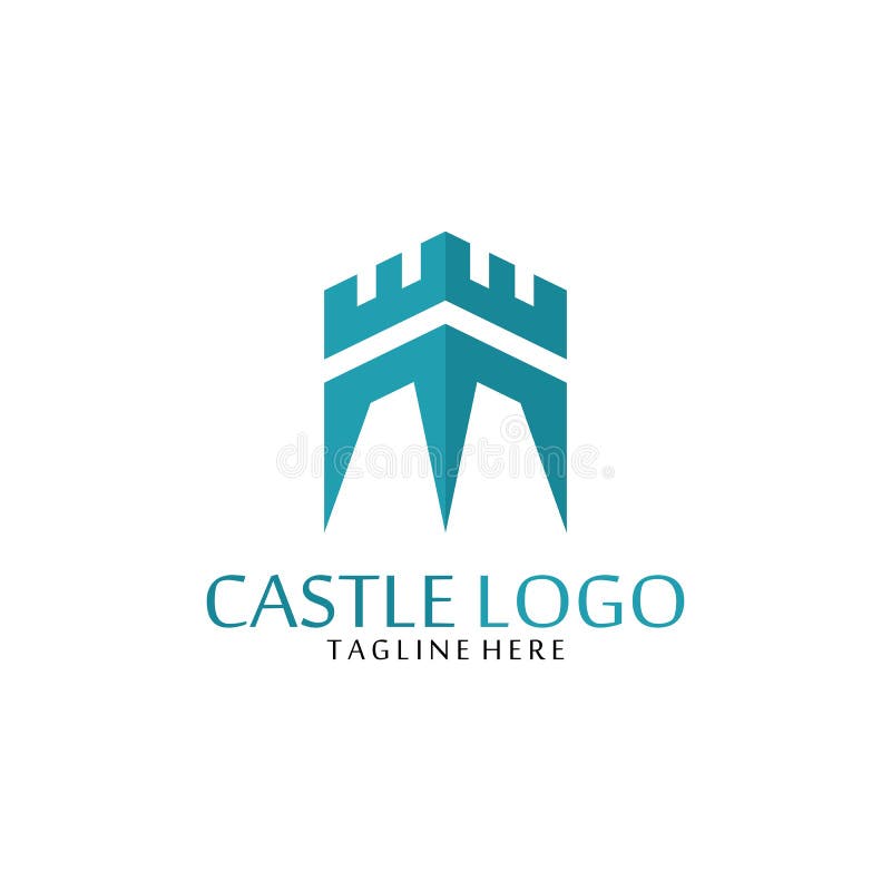 Vector Castle Logo Icon Template Stock Vector - Illustration of vector ...
