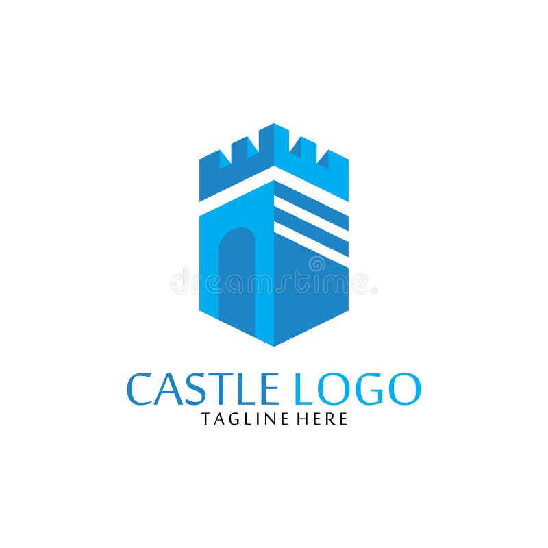 Vector Castle Logo Icon Template Stock Vector - Illustration of ...