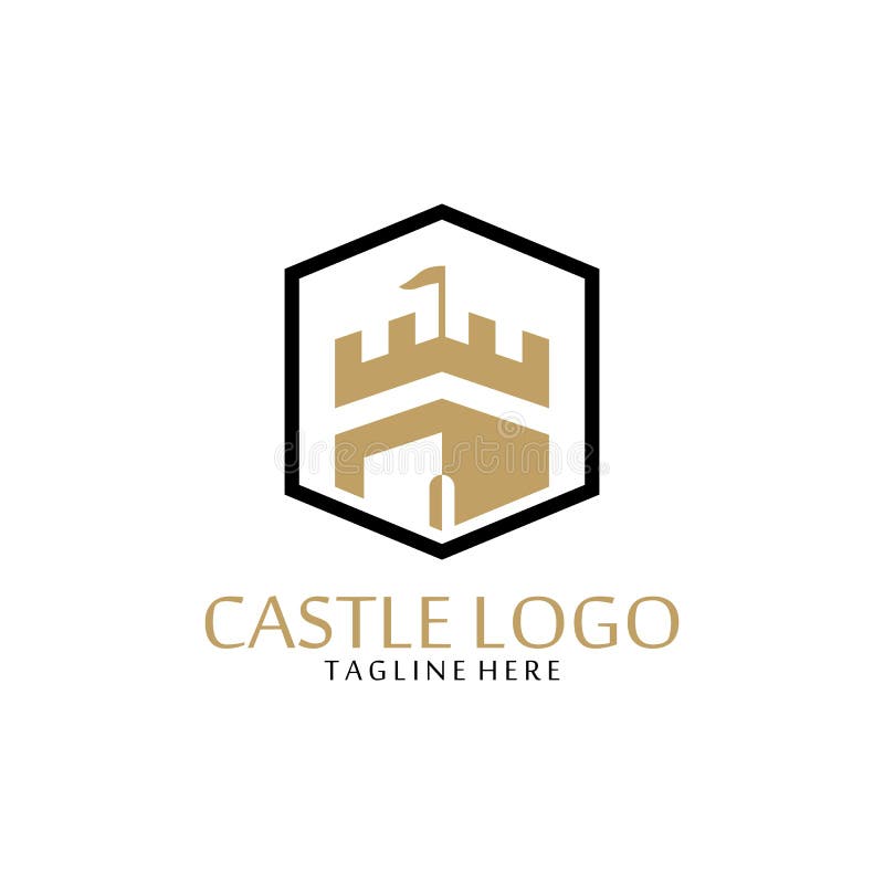 Vector Castle Logo Icon Template Stock Vector - Illustration of ...