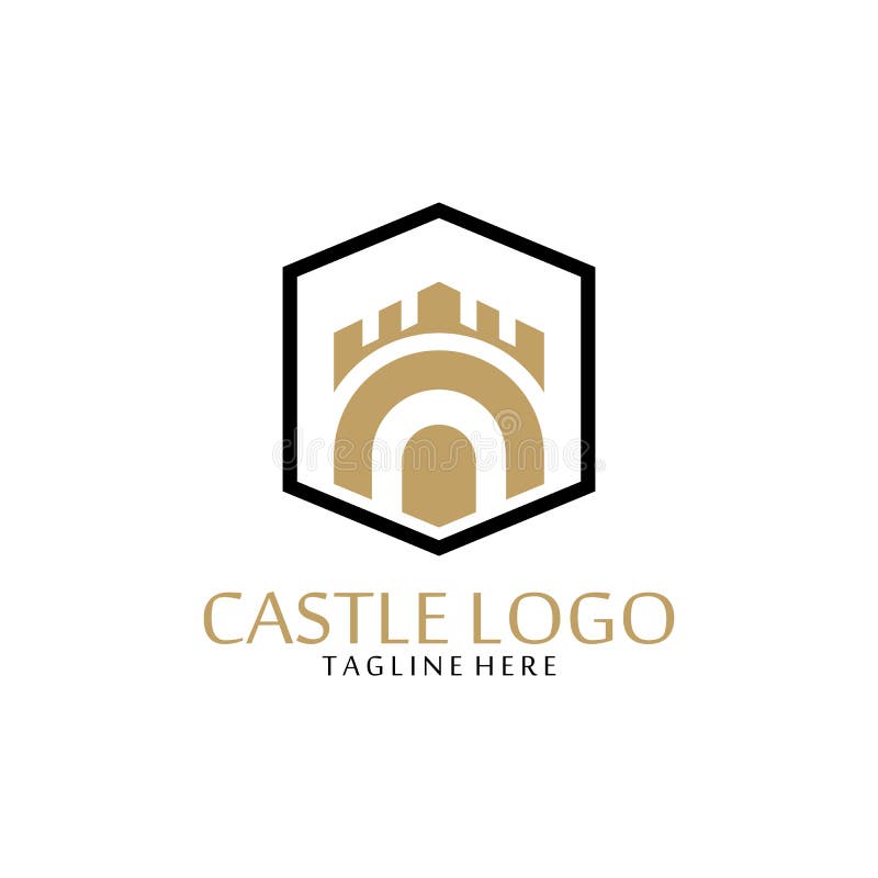 Vector Castle Logo Icon Template Stock Vector - Illustration of ...