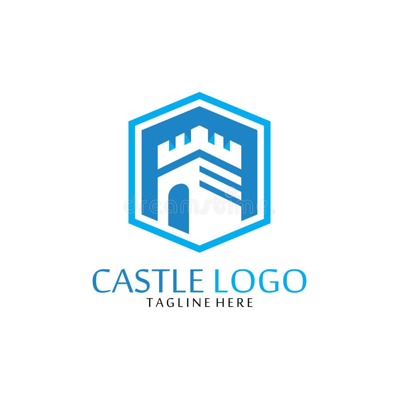 Vector Castle Logo Icon Template Stock Vector - Illustration of knight ...