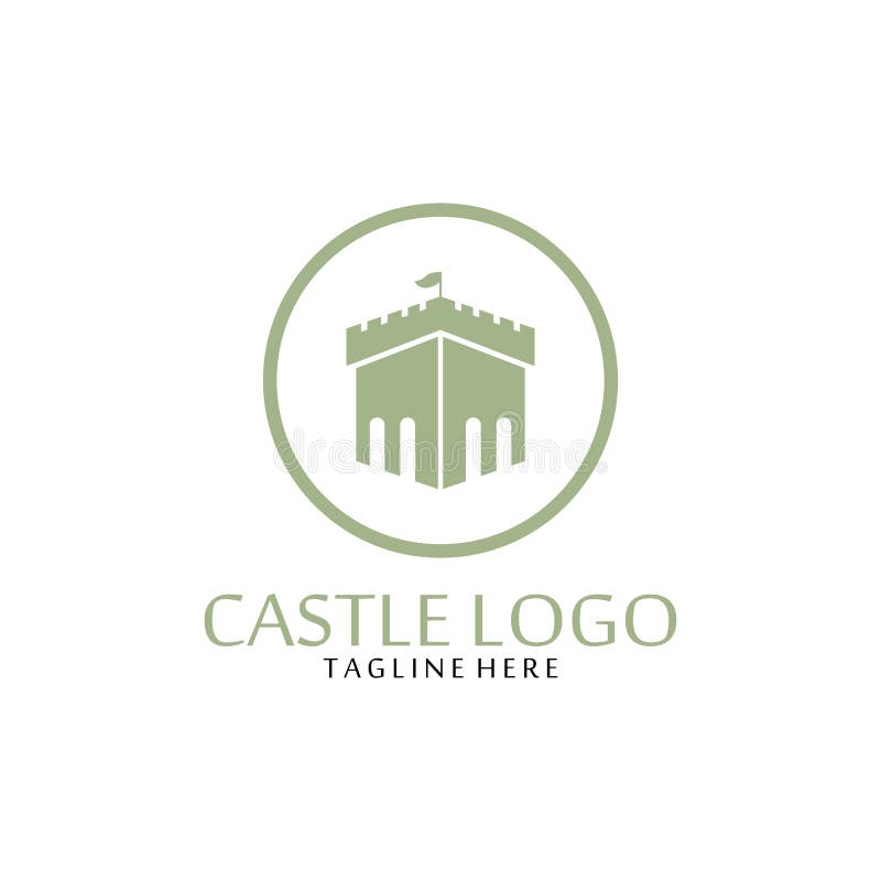 Vector Castle Logo Icon Template Stock Vector - Illustration of ...