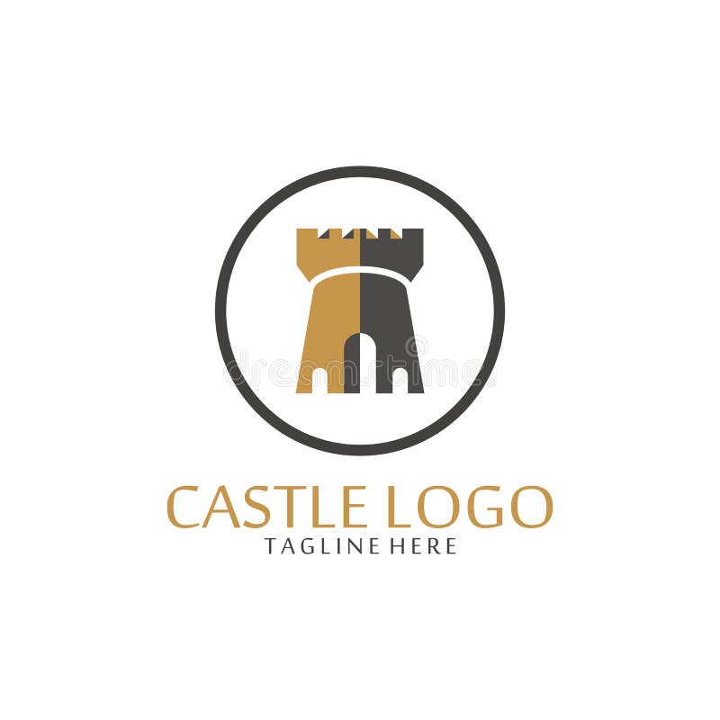Vector Castle Logo Icon Template Stock Vector - Illustration of ...