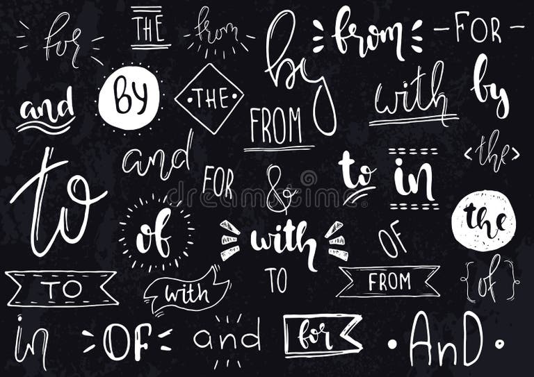 Vector Catchwords Hand Drawn Stock Vector - Illustration of banner ...