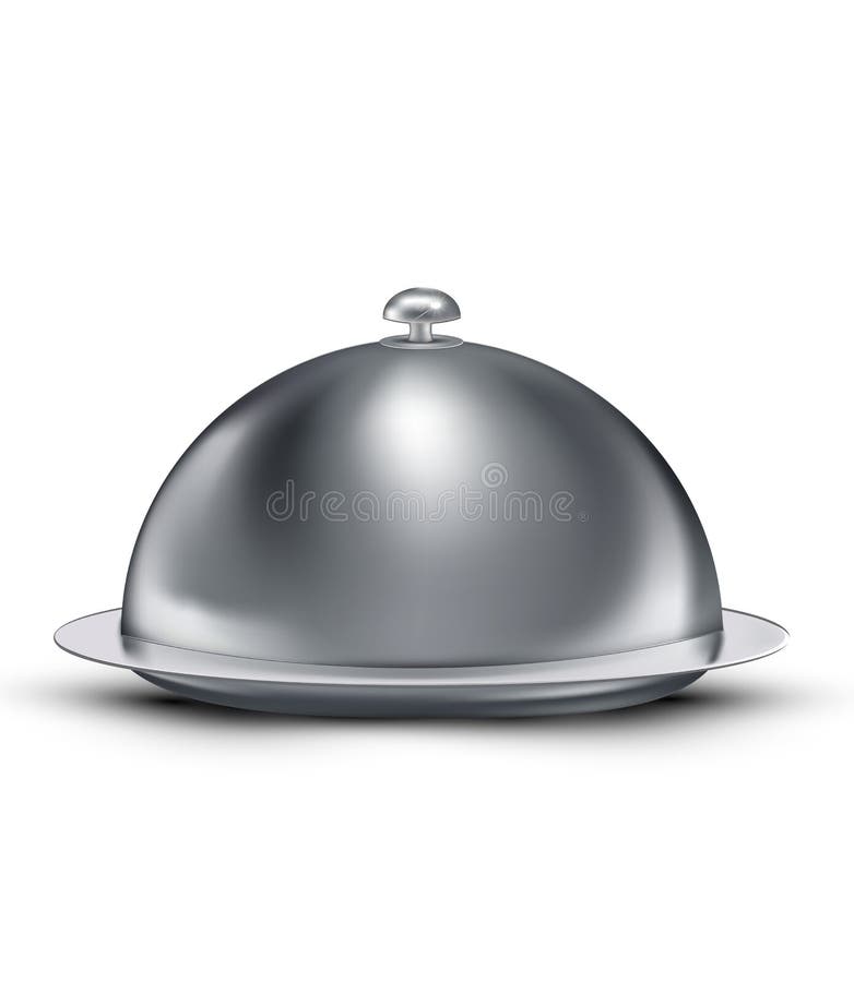Vector Catering Tray Covered Chrome Stock Vector - Illustration of ...