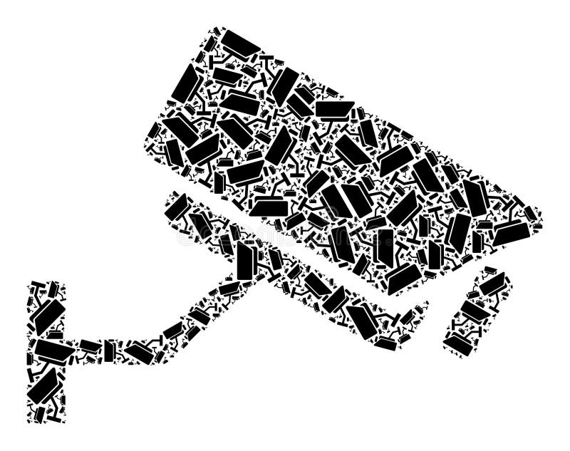 CCTV Camera Recursion Icon Composition of Self Items Stock Vector ...