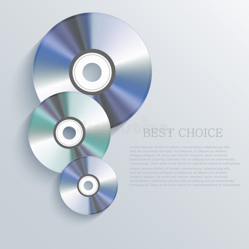 Vector Cd Background. Eps10 Stock Vector - Illustration of blue, media ...