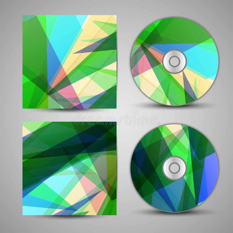 Vector Cd Cover Set for Your Design Stock Vector - Illustration of ...