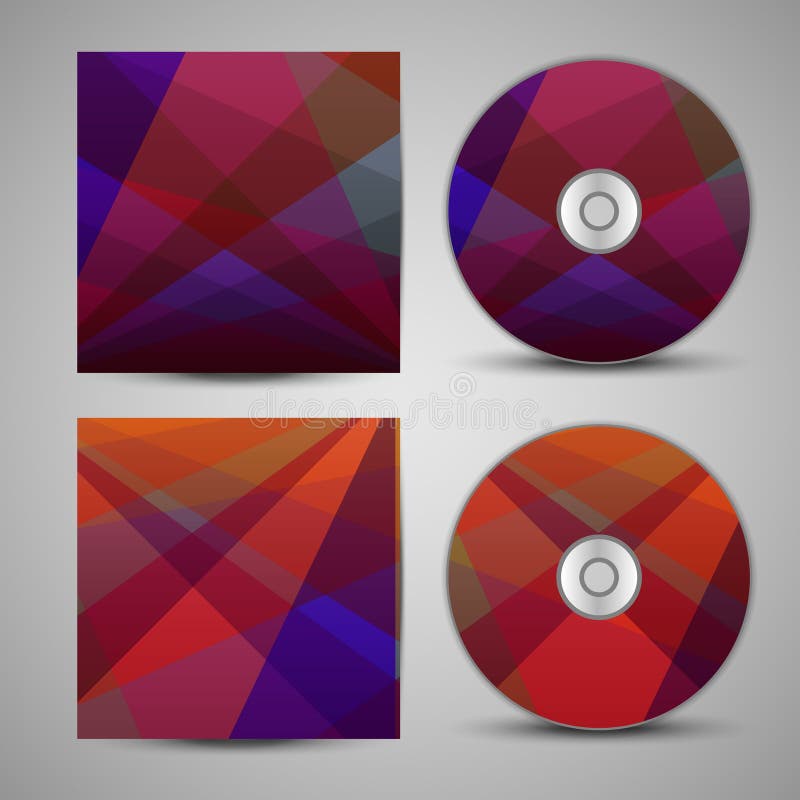 Vector Cd Cover Set for Your Design Stock Vector - Illustration of ...