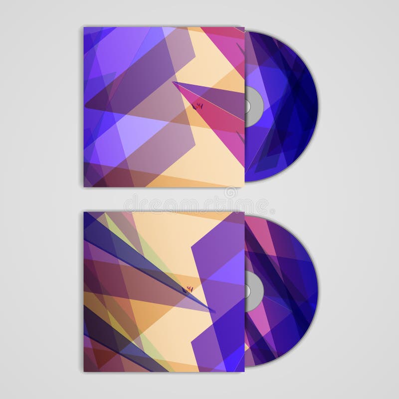 Vector Cd Cover Set for Your Design, Abstract Stock Vector ...