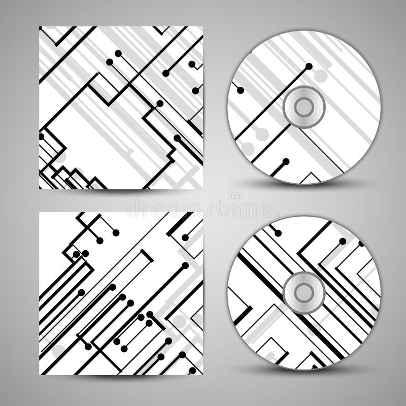 Vector Cd Cover Set for Your Design Stock Vector - Illustration of ...