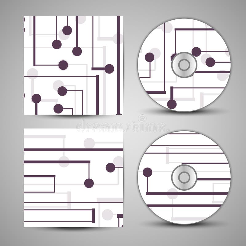 Vector Cd Cover Set for Your Design Stock Vector - Illustration of ...