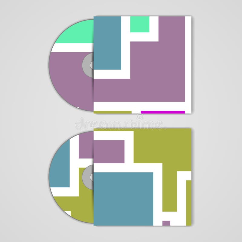 Vector Cd Cover Set for Your Design Stock Vector - Illustration of ...