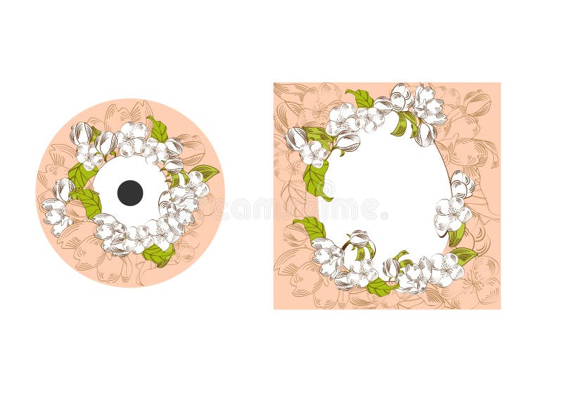 Vector CD Labels (Set 8) stock vector. Illustration of abstract - 14506138