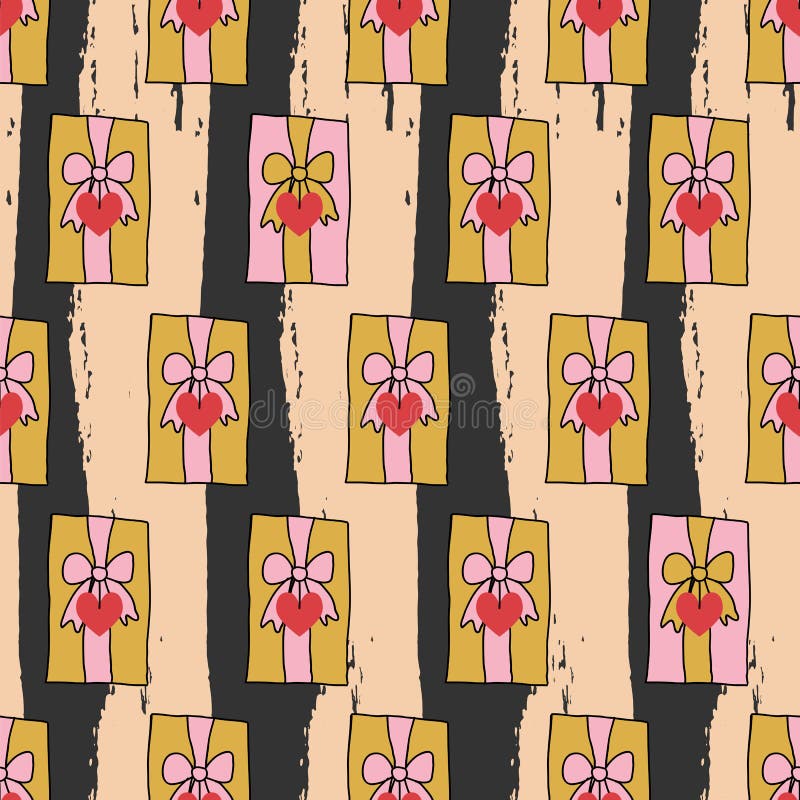 Vector Celebratory Love Pattern Stock Illustration - Illustration of ...