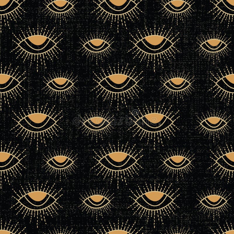 Vector Black and White Science Molecules, Magnifying Glass Seamless ...