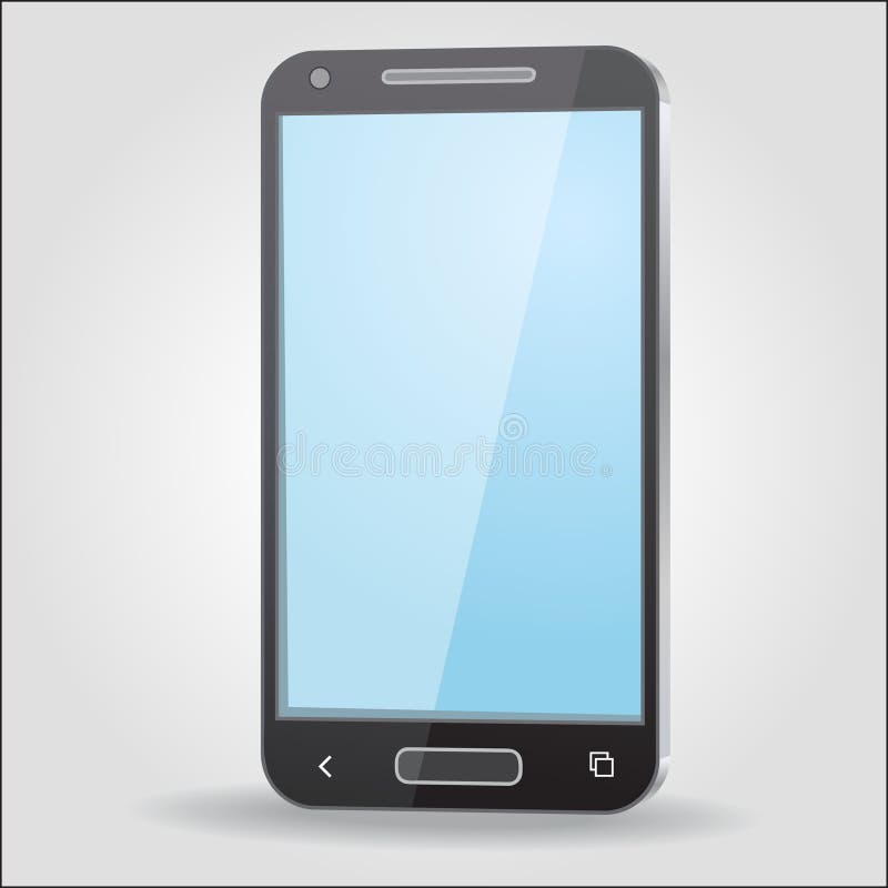 Vector Cell Mobile Mascot stock vector. Illustration of device - 34059122